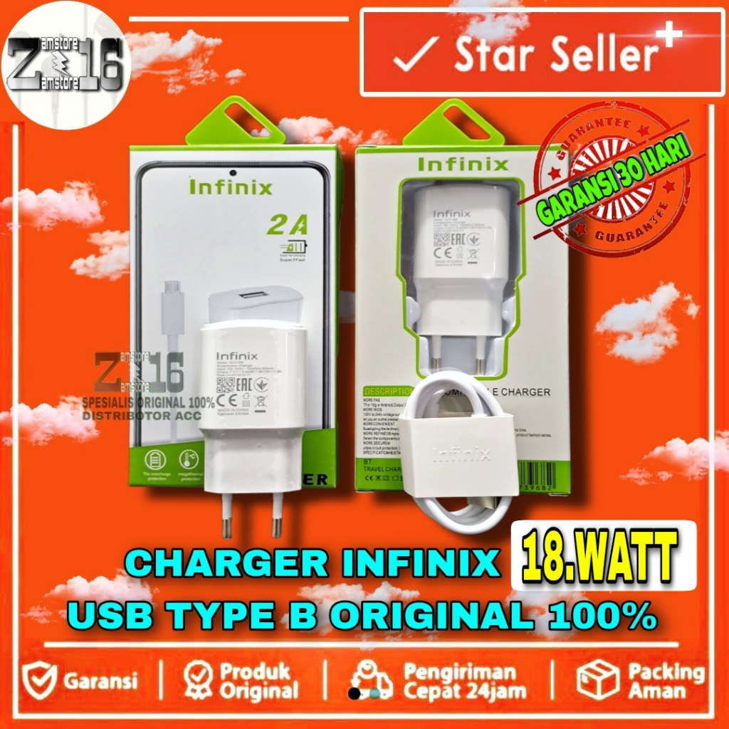 Infinix Fast Charging USB MICRO Charger Original 100% 2A 9V 18W Type B ...