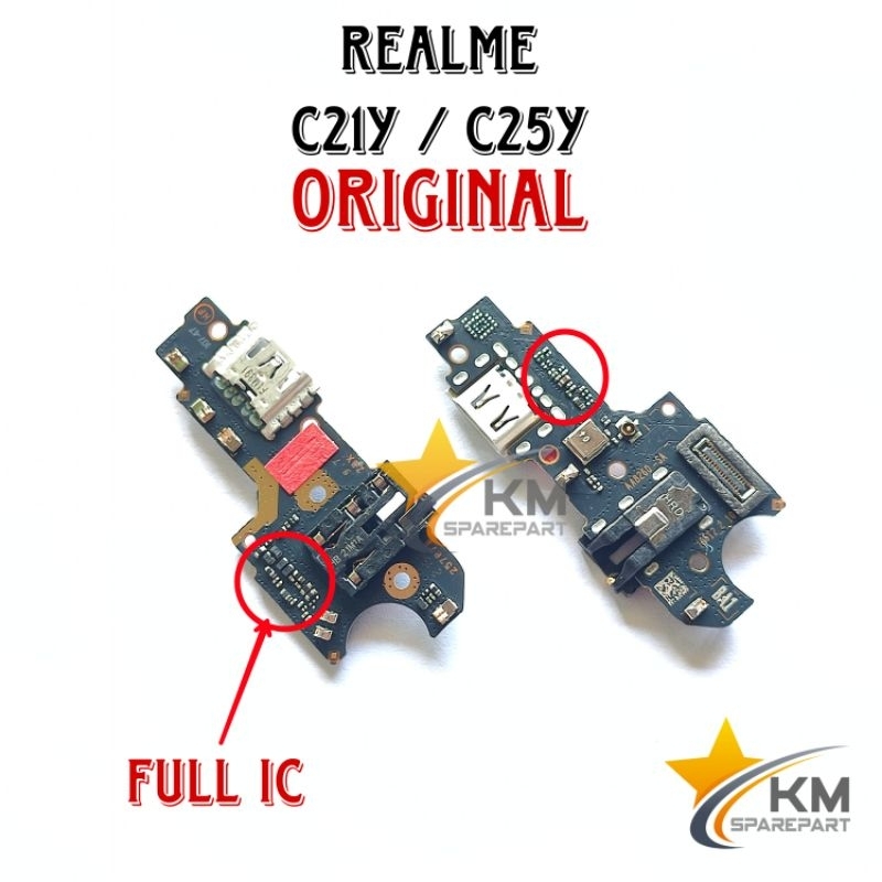 Realme C21Y C25Y ตัวเชื่อมต่อที่ชาร์จ บอร์ด Pcb Usb ไมค์ เคสบอร์ด ...