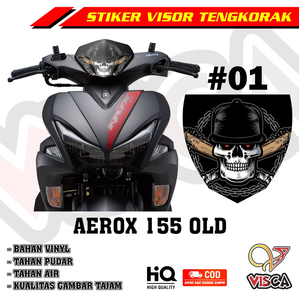 Aerox 155old Visor Sticker OLD Aerox สติกเกอร์ติดรถจักรยานยนต์ OLD ...