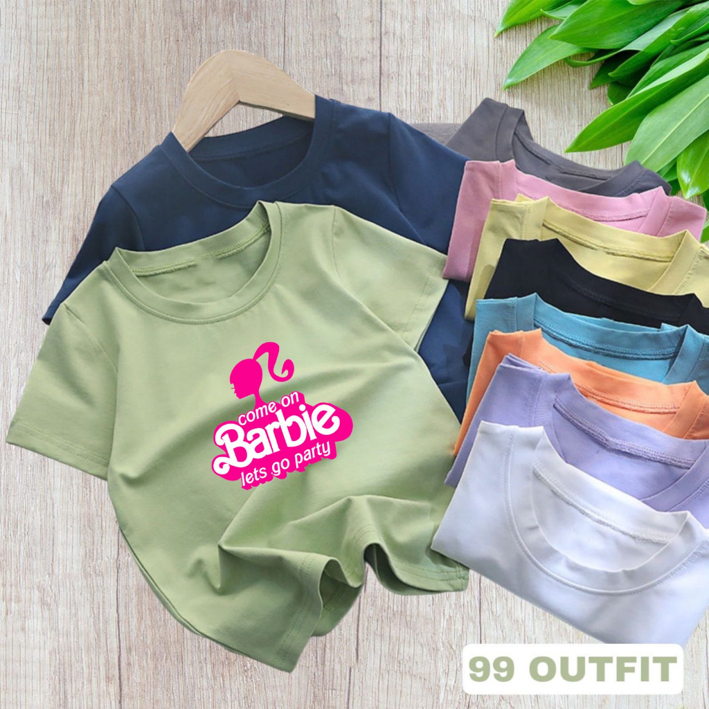 ใหม่ล่าสุด BARBIE MOTIF DIGITAL PRINTING SCREEN PRINTED GIRLS เสื้อยืด ...