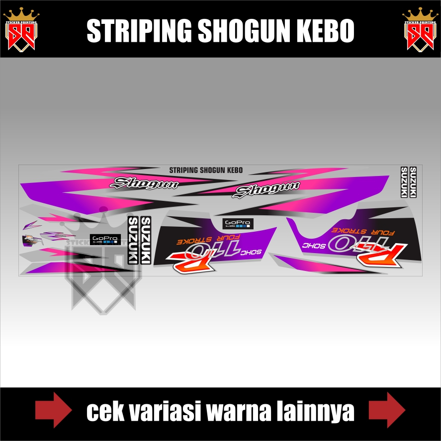 สติกเกอร์ ลายทาง SHOGUN KEBO/SUZUKI SOGUN KEBO | Shopee Thailand