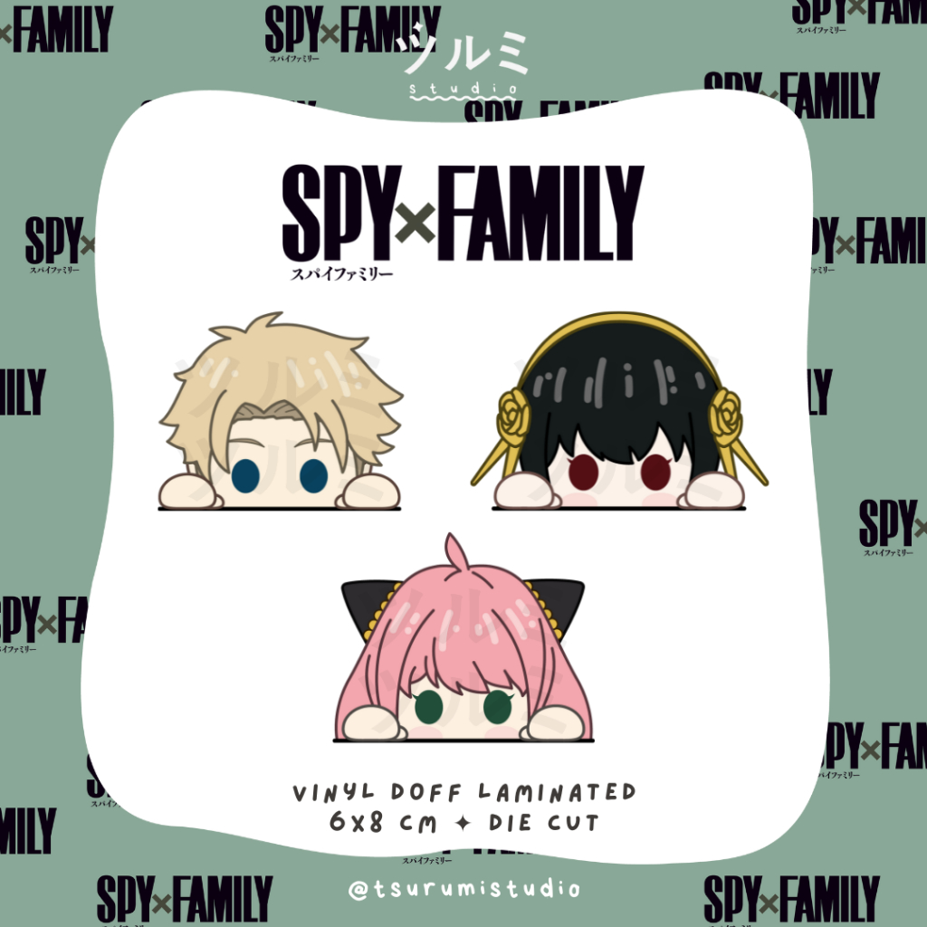Spy x Family Chibi Sticker Loid, Yor, Anya Forger โดย tsurumistudio ...