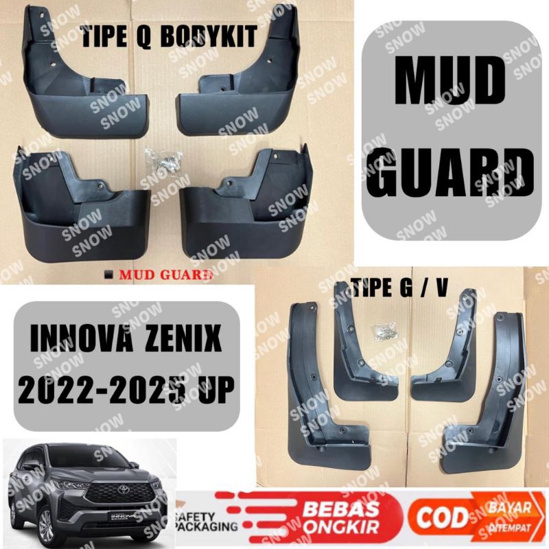 Mud Guard Innova Zenix 2022 2023 2024 Type GV Non Bodykit Q Body Kit ...