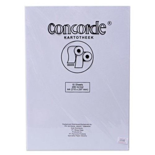 Concorde Cover Kartotheek A4 Paper 200 gr | Shopee Thailand