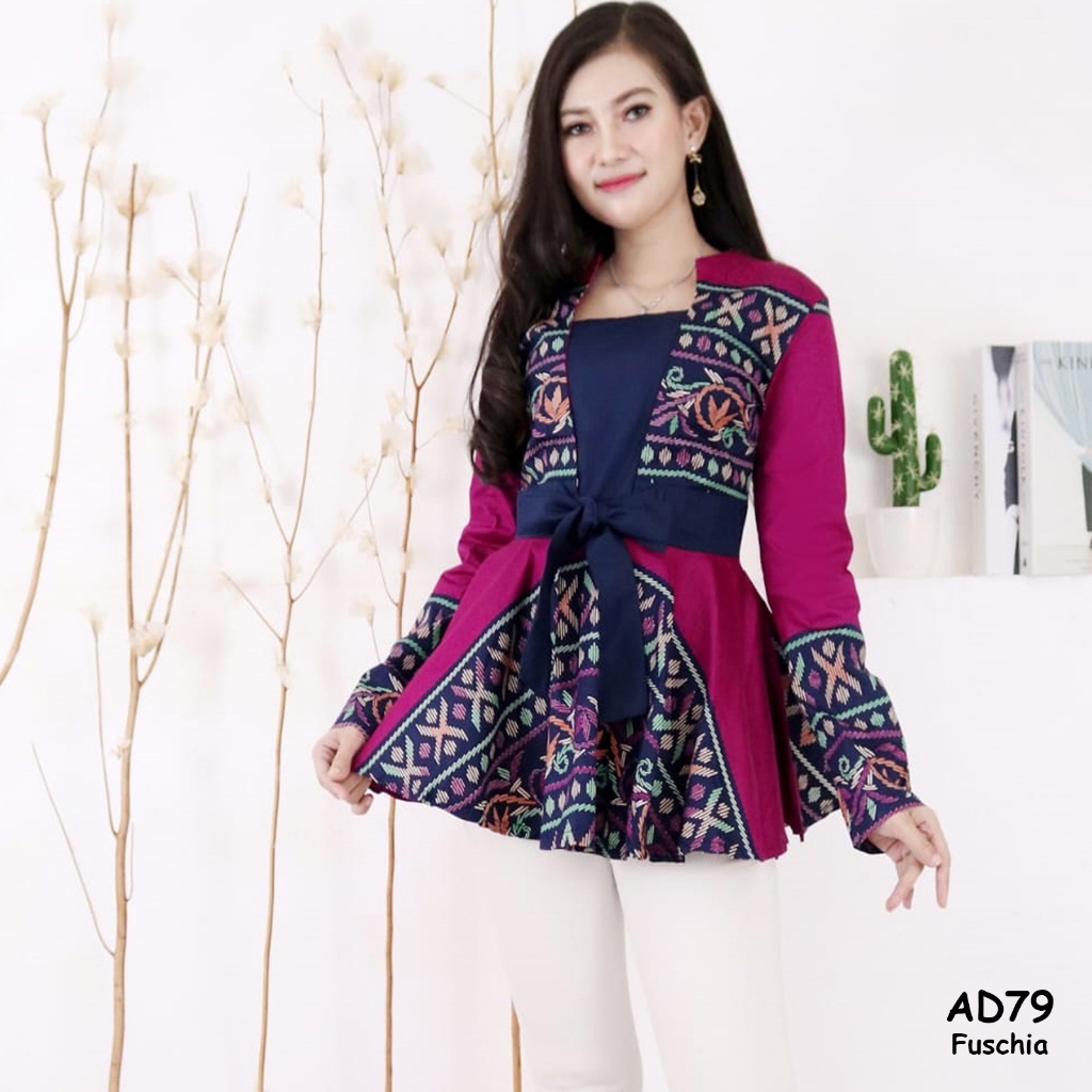 Ad79 Belerick Series - เสื้อบาติกสตรีสมัยใหม่/เสื้อบาติกแขนยาวผู้หญิง ...