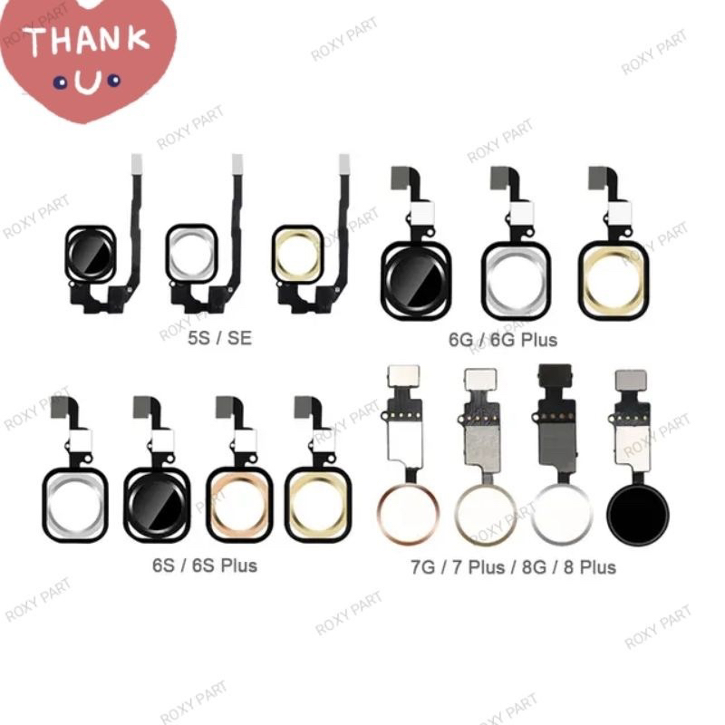 ปุ่มโฮมลายนิ้วมือ IPH 5G -5S - 6G - 6S - 6 PLUS - 6S PLUS - 7G - 7plus ...