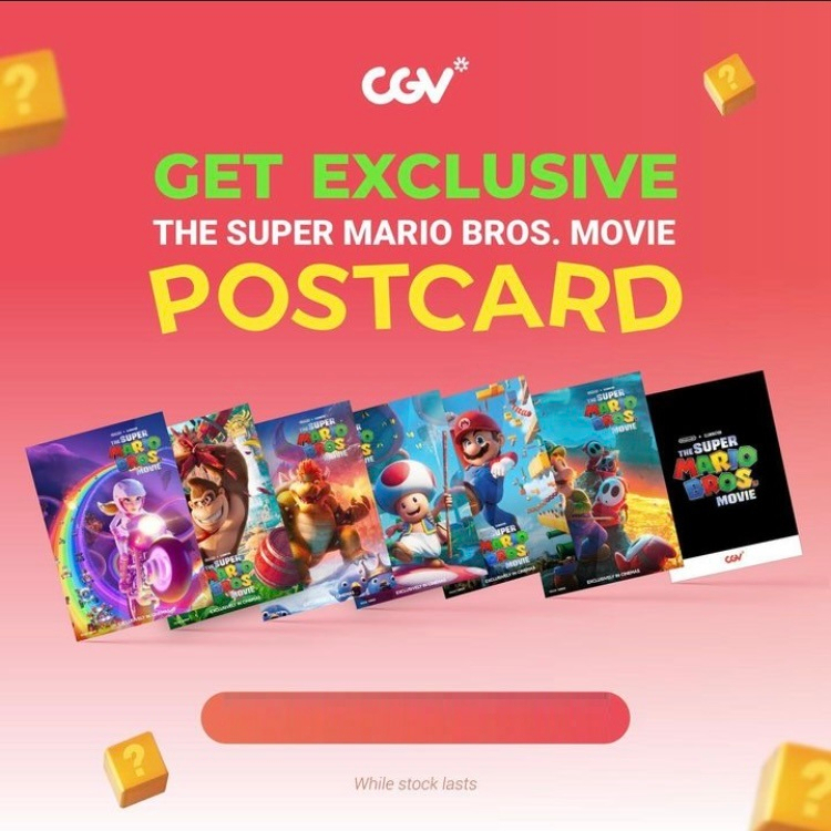 ซุปเปอร์มาริโอ้ บราส โปสการ์ดภาพยนตร์ x CGV แบบพิเศษ | Shopee Thailand