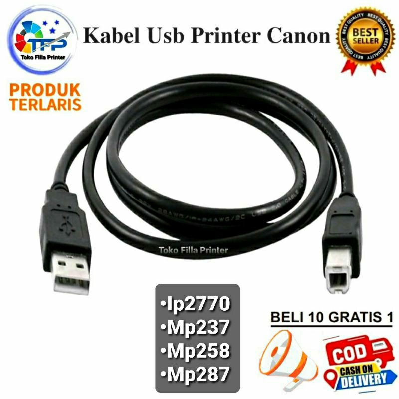 สายเครื่องพิมพ์ Usb Canon Ip2770 Mp237 Mp258Mp287 | Shopee Thailand