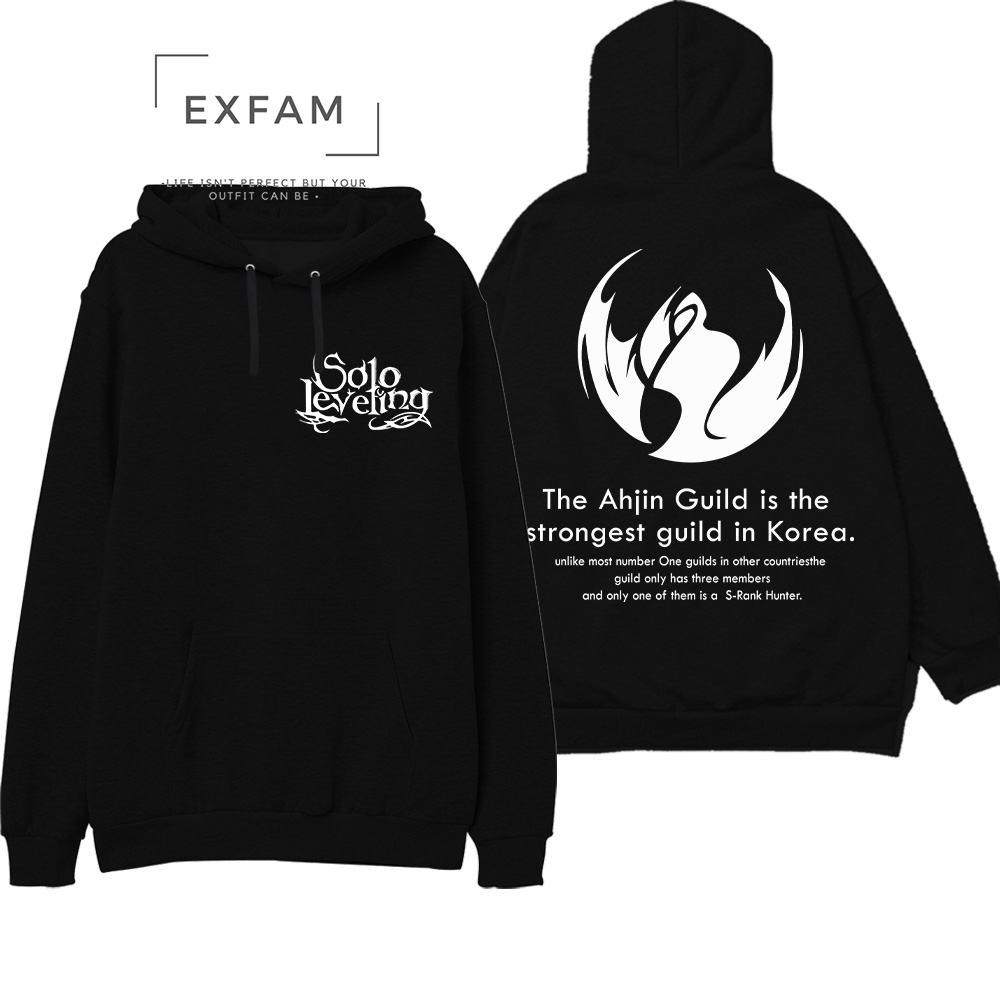 Ahjin Guild Sung Jin Woo Manhwa Solo Leveling Hoodie Jacket การ์ตูน ...