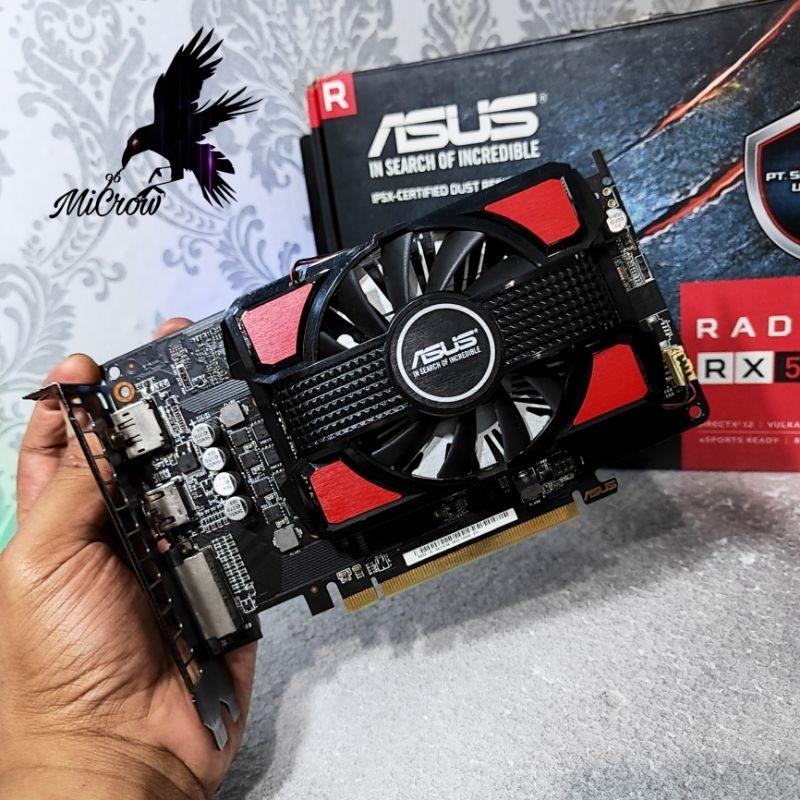 พาวเวอร์แคน Vga RX 550 4gb 128bit DDR5 DX12 Nonpin Fifa 2022 Etc Nvdia ...