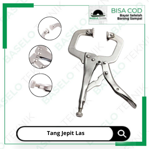 C Clamp Swivel Pad Lock Grip Pliers silver Locking Clamp Vise Pliers ...