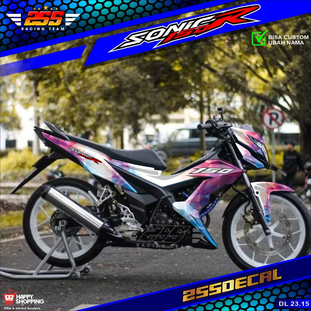 สติ๊กเกอร์รูปลอก Honda SONIC 150R Fullbody Full Block ล่าสุด Cool ...