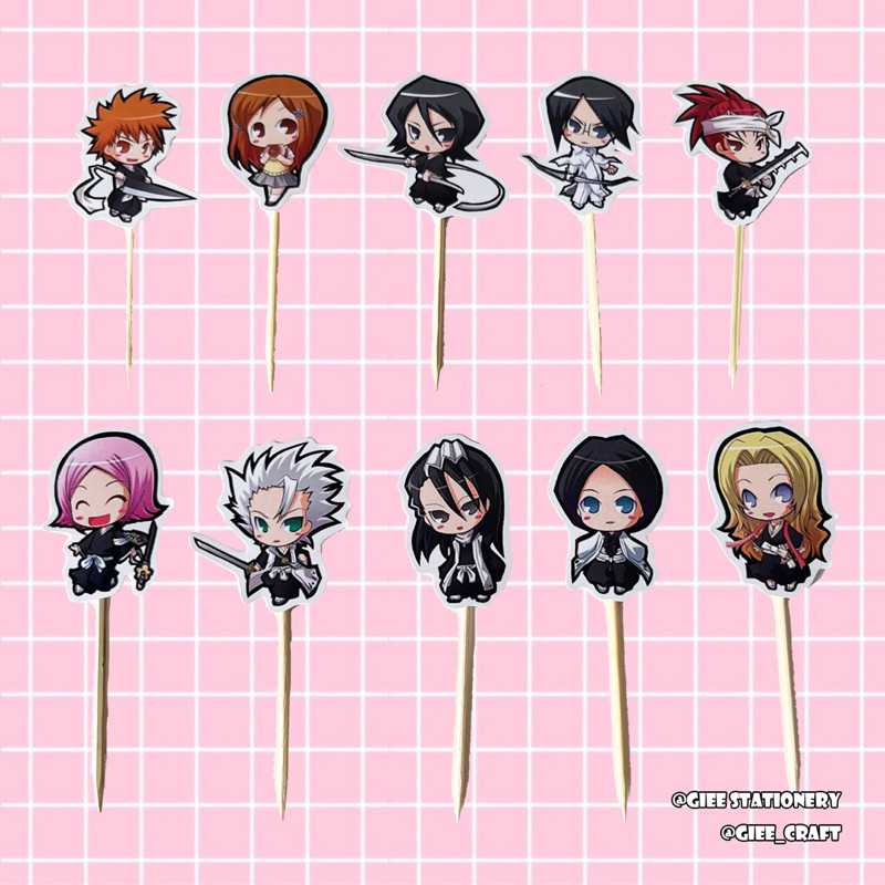 อะนิเมะ CUPCAKE TOPPER / CUPCAKE BLEACH TOPPER / BLEACH CUPCAKE TOPPER ...