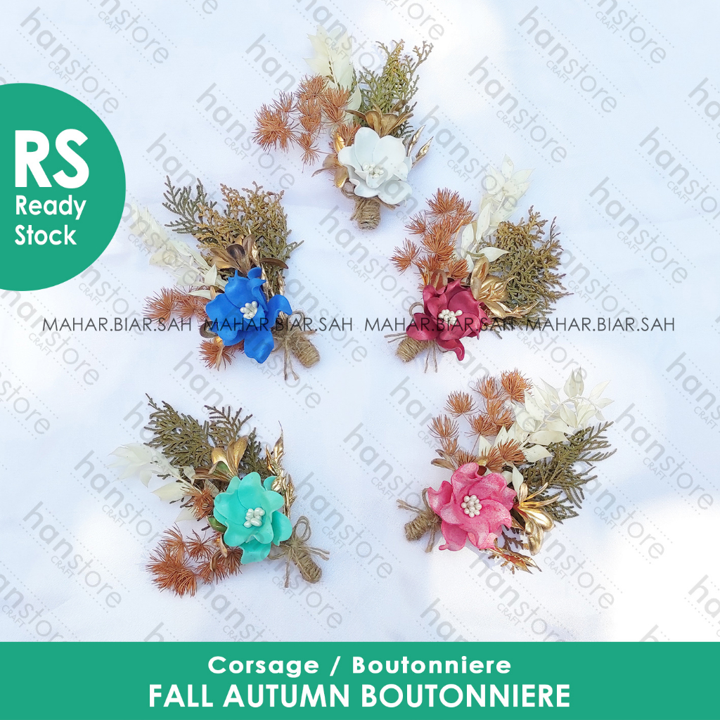 RS Fall Autumn Bounder / Corsage / เข็มกลัดเจ้าสาว / เข็มกลัด / งาน ...