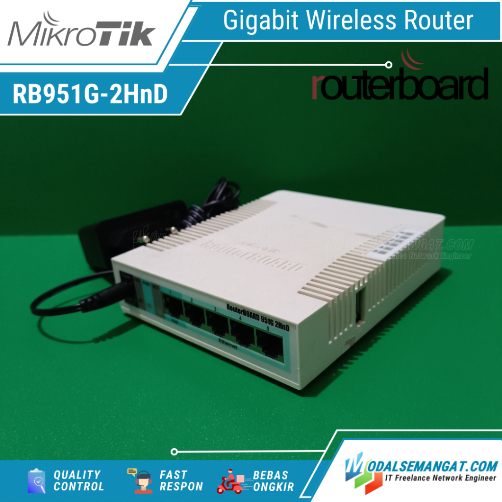 Mikrotik RB951G-2HnD Gigabit | 600mhz | แรม 128MB | ที่เก็บข้อมูล 128MB ...