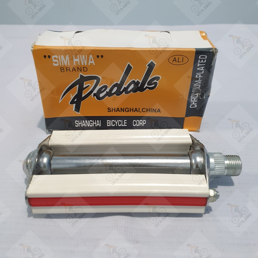 Merah PUTIH Simhwa Sim Hwa Old School Onthel บันไดจักรยานสีขาวสีแดง ...