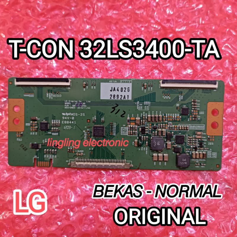 T-con TV LG 32LS3400-TA TIMMING CONTROL LED TV LG 32LS3400-TA ORIGINAL ...