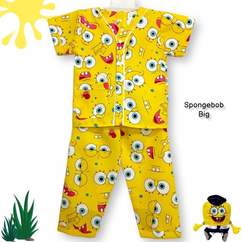 ชุดนอนเด็กอายุ 1-12 ปี/SPONGEBOB MOTIF ชุดนอน | Shopee Thailand