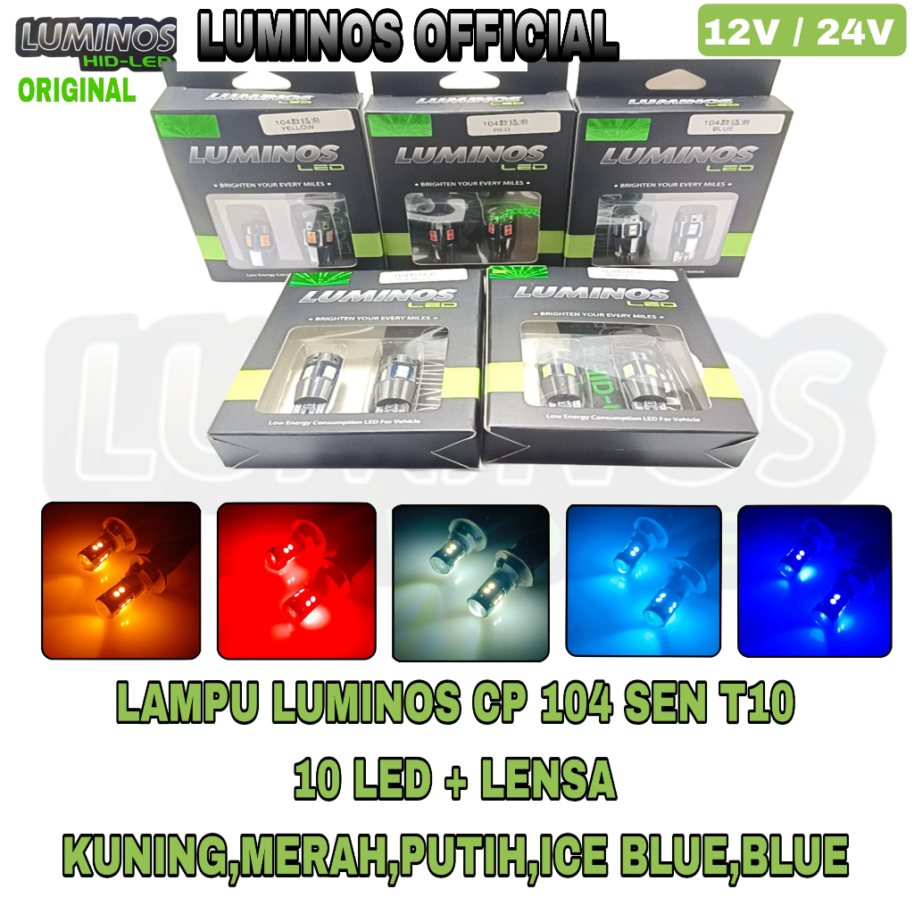 ไฟ Led T10 Luminos Dusk ไฟเลี้ยวแผ่นย้อนกลับ Originall CP104 | Shopee ...