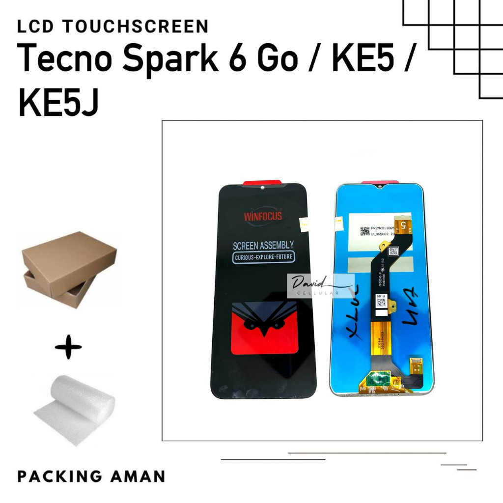 ชุดหน้าจอสัมผัส Lcd TECNO SPARK 6 GO 5 KE5J | Shopee Thailand