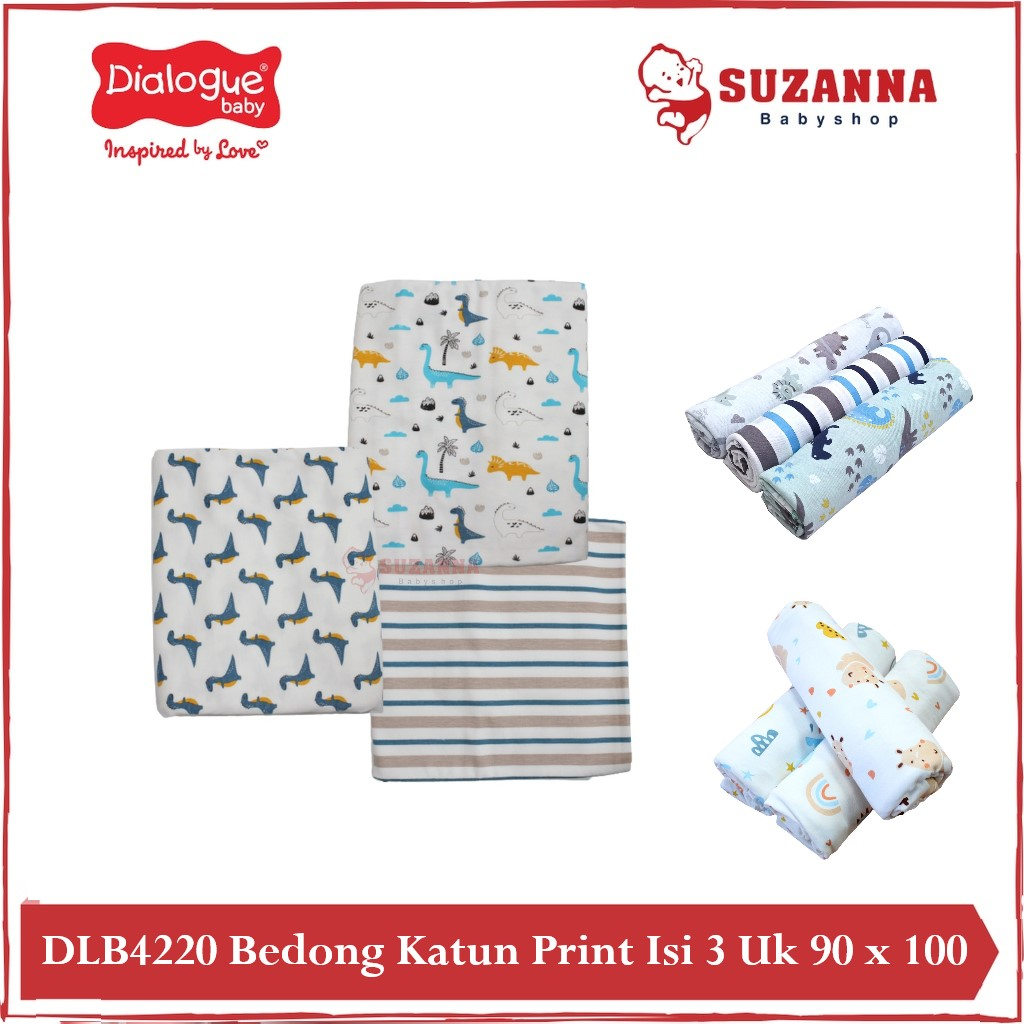 ผ้าห่อตัว ผ้าฝ้าย พิมพ์ลาย Dialogue DLB4220 3-90x100 | ผ้าห่อตัวเด็ก ...