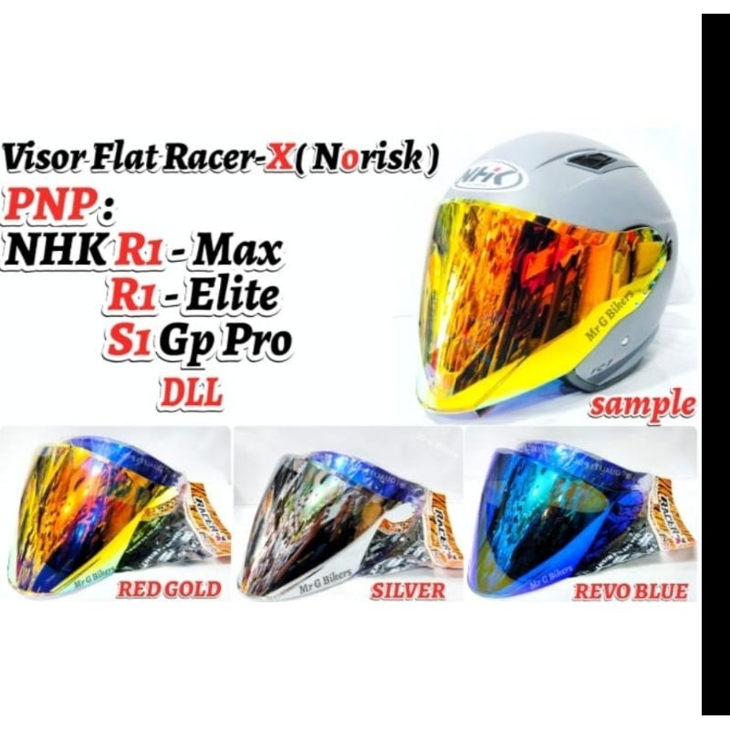 หมวกกันน็อค อิริเดียม nhk r1 max, r1 elite, s1 gp pro PNP Rachet Ori ...