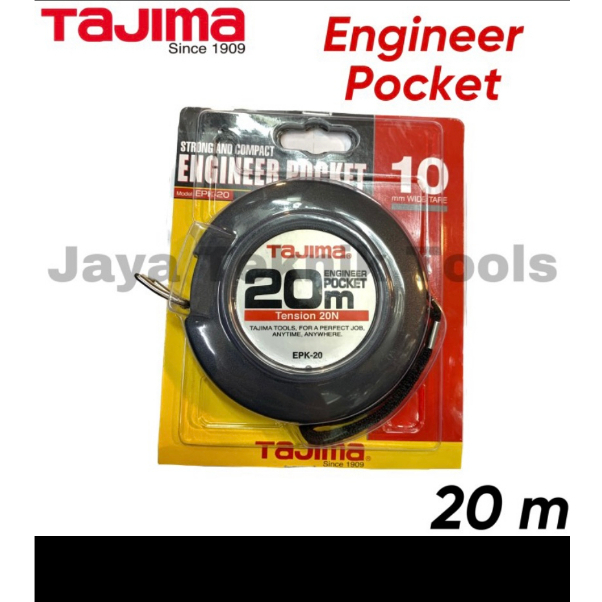 Tajima โรลมิเตอร์ เหล็ก ยืดหยุ่น 20 เมตร สําหรับวิศวกร | Shopee Thailand