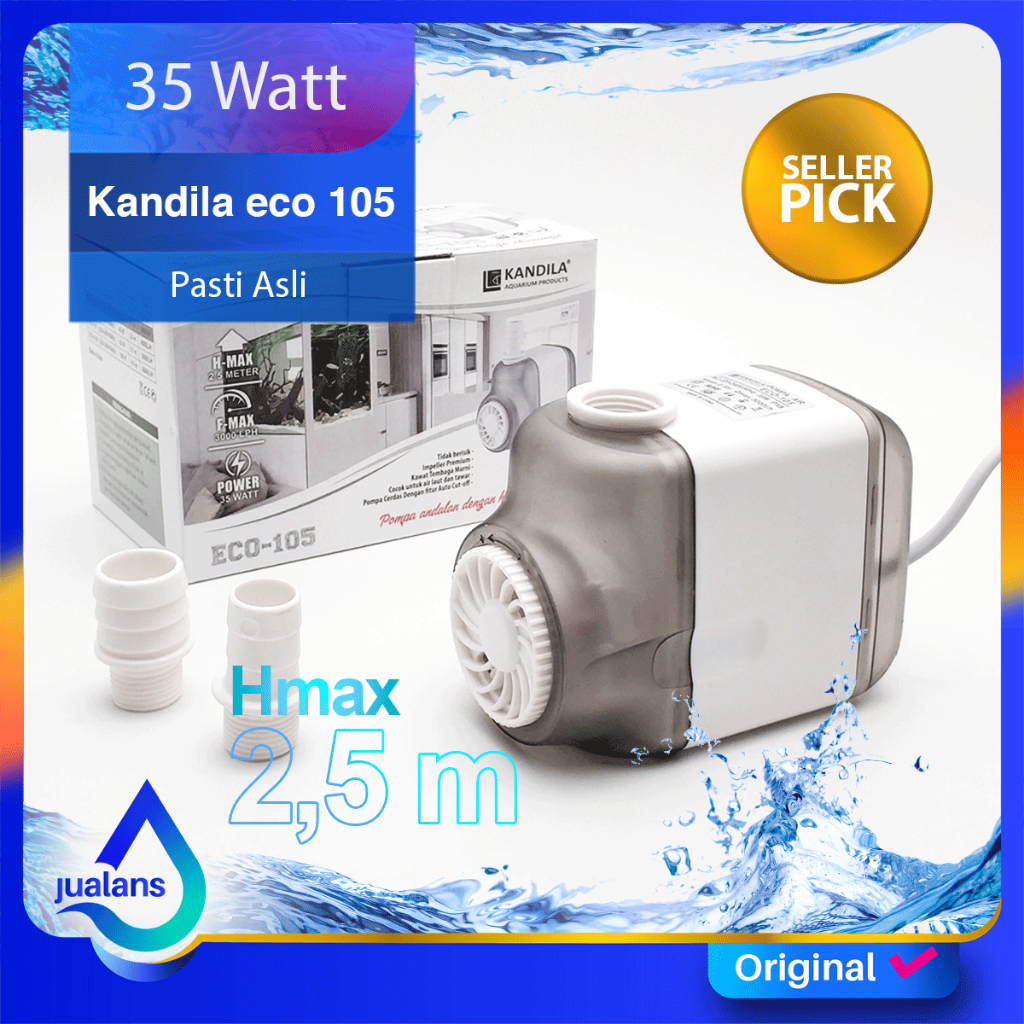 Kandila ECO 105 Aquarium Submersible Pump Power Head Aquarium Pond 3000 ...
