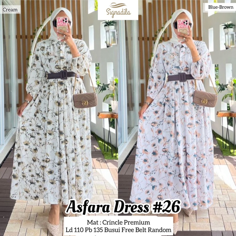 Asfara DRES 26 (crincle premium Lace free belt randem) | Shopee Thailand