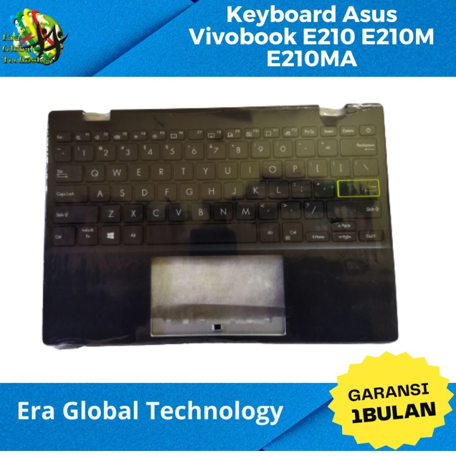 คีย์บอร์ดแล็ปท็อป พร้อมกรอบ สําหรับ Asus Vivobook E210 E210M E210MA ...