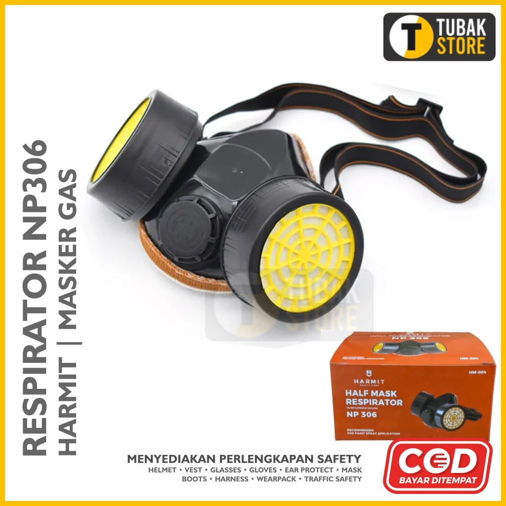 หน้ากากป้องกันแก๊ส Np306 เพื่อความปลอดภัย | Shopee Thailand