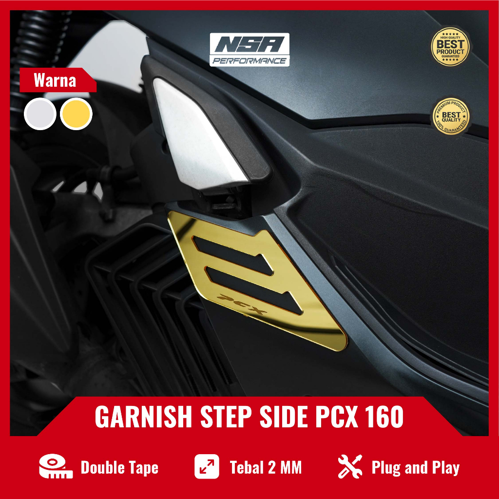 Nsa 2PCS STEP SIDE PCX GARNISH COVER FOOT SIDE PROTECTOR 1 ชุดขวา ...