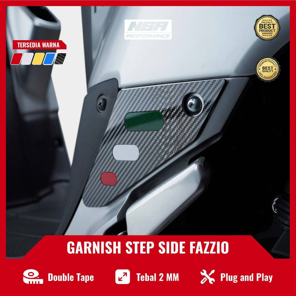 Nsa COVER GARNISH STEP SIDE FAZZIO 125 Footrest SIDE Protector 1 ชุดขวา ...