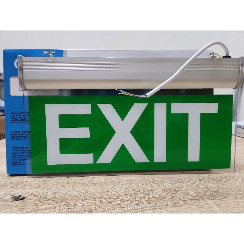 ไฟ Led EXIT อะครีลิคป้ายไฟ EMERGENCY | Shopee Thailand