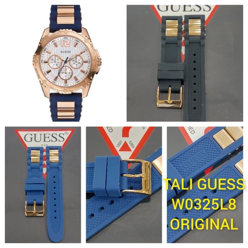 สายนาฬิกายาง Guess All series W0325L8 women& 39;s ของแท้ | Shopee Thailand