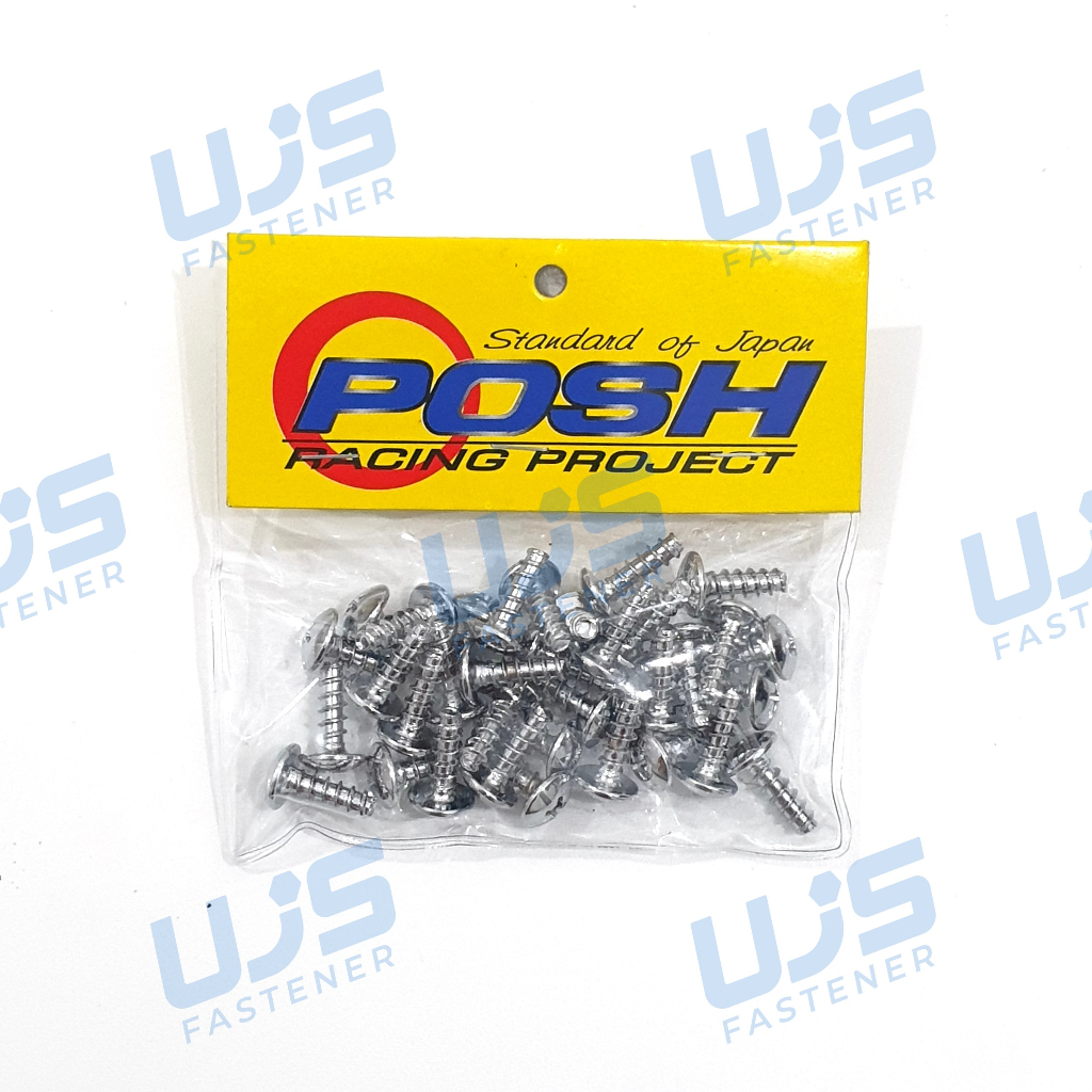 Posh Bolt Body ครบชุด Yamaha Mio Nmax ไขควง Chrome Flash ANTI สนิม ...