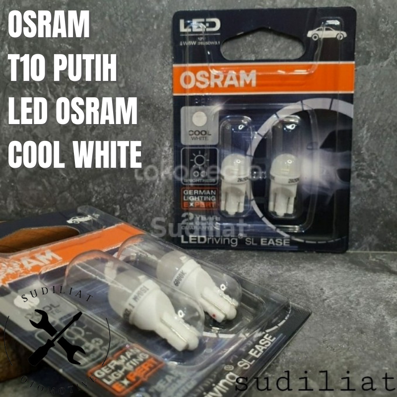 T10 หลอดไฟทไวไลท์ LED สีขาว OSRAM GERMAN COOL WHITE 12V W5W | Shopee Thailand