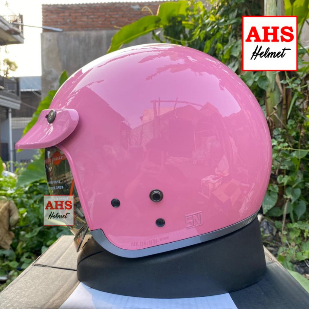 หมวกกันน็อคย้อนยุค 06 INNER VISOR คอเต็ม มาตรฐาน SNI | Shopee Thailand