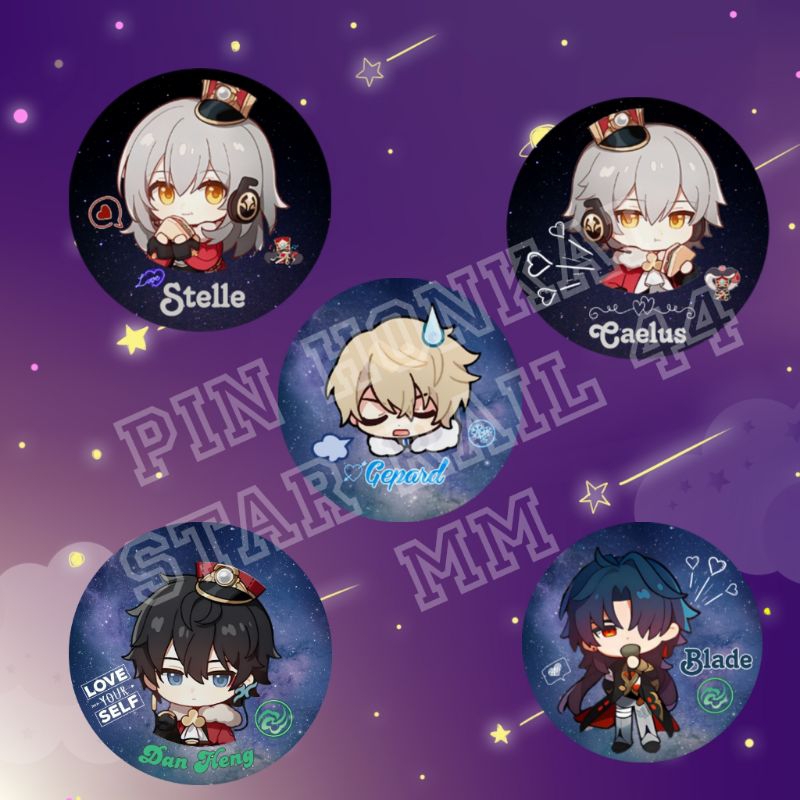 Pin/badge HONKAI STAR RAIL Gepard/ Dan Heng/ Caelus/Stele/Blade ...