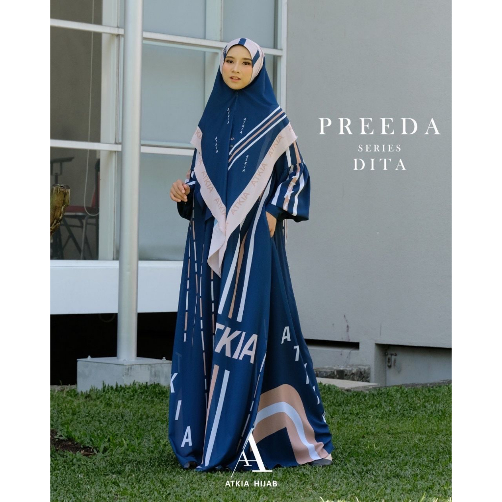 Atkia HIJAB | Preeda SERIES | ชุดเดรสมุสลิม | Shopee Thailand