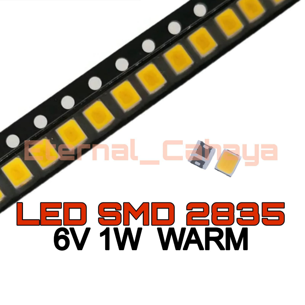 ไฟ Led SMD 2835 6V 1W สีขาวอบอุ่น | Shopee Thailand