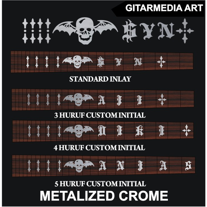 Schecter SYNYSTER GATES DEAD BAT INLAY A7X AVANGED SEVENFOLD PET ...