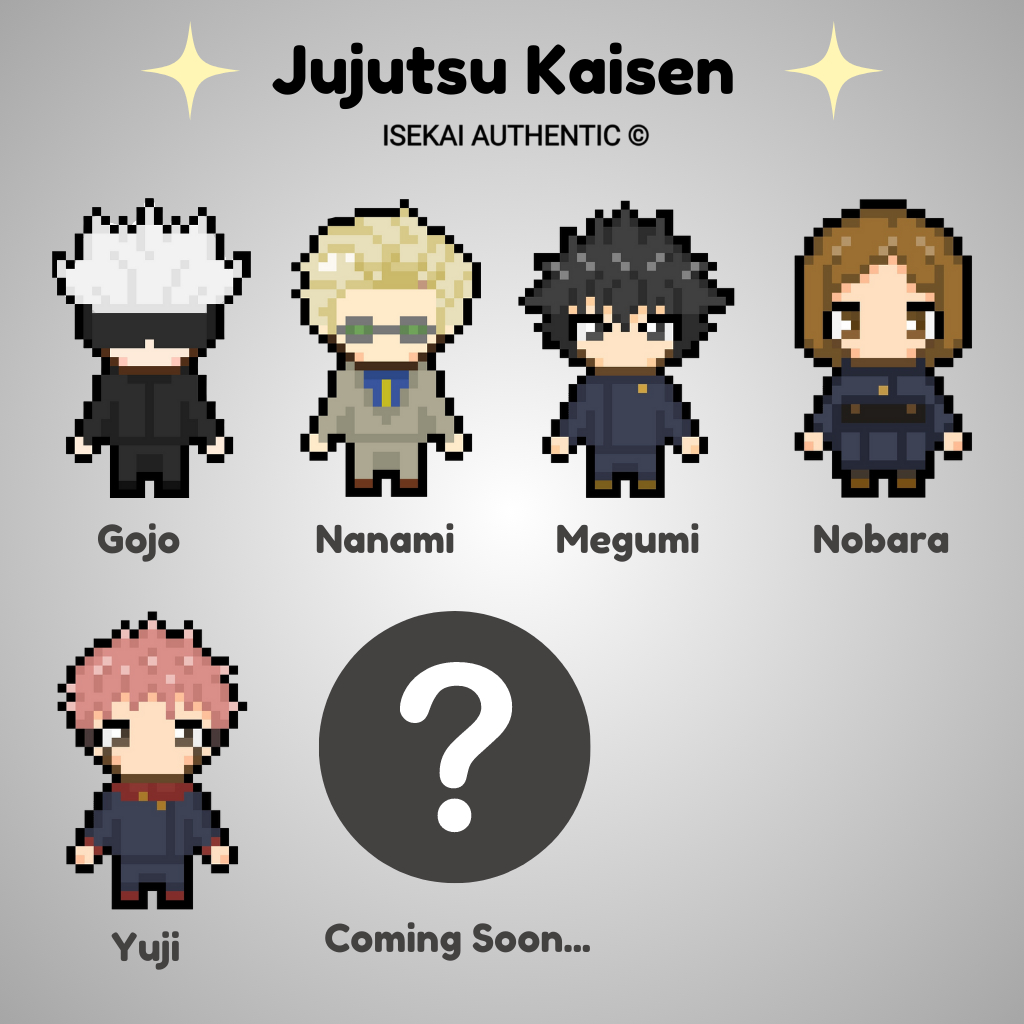 พวงกุญแจ Jujutsu Kaisen JJK Pixel isekai ของแท้ | Shopee Thailand