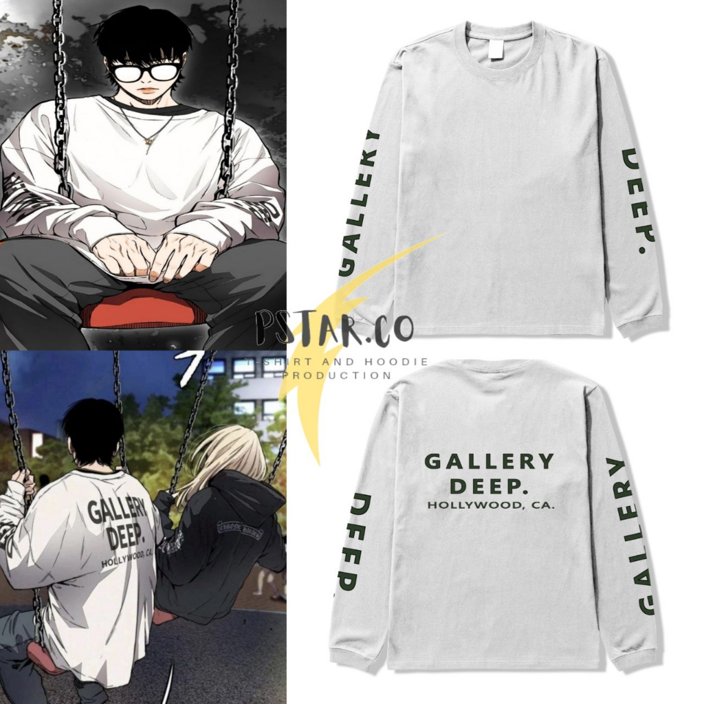 Jayjo Gallery Deep Outfit Manhwa WindBreaker เสื้อยืด แขนยาว | Shopee ...