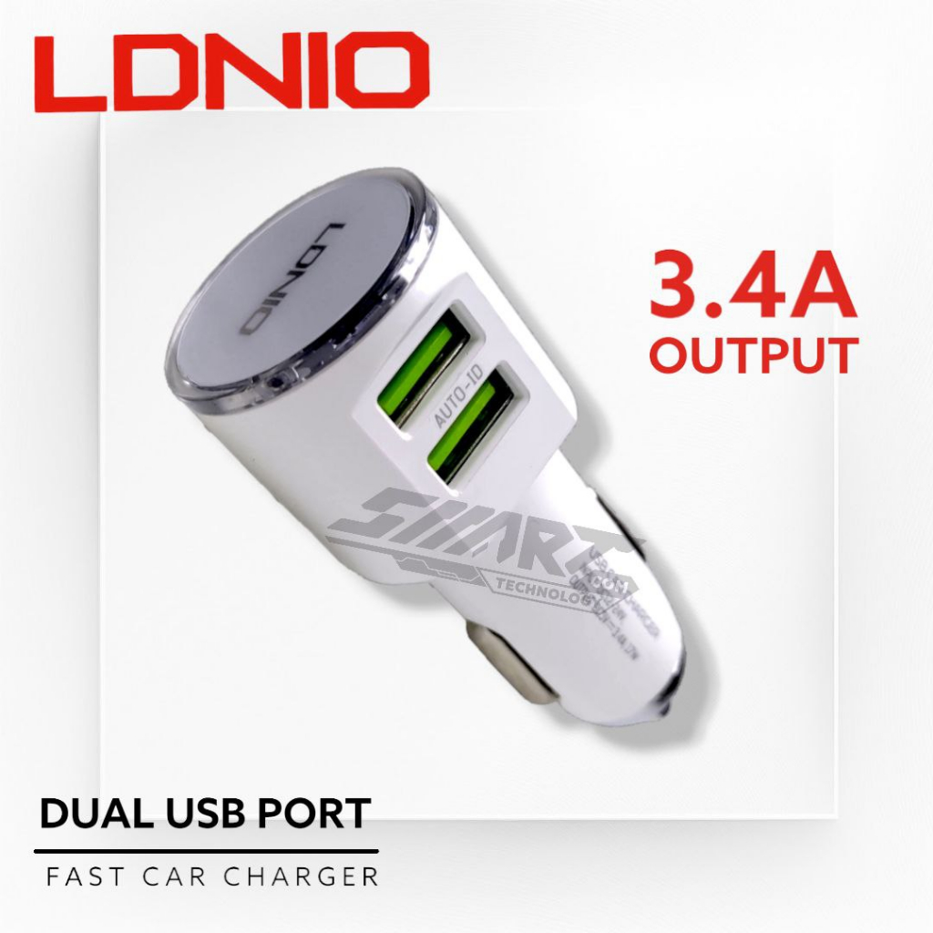 Ldnio DL-C29 3.4A อุปกรณ์ชาร์จในรถยนต์ แบบชาร์จเร็ว | Shopee Thailand
