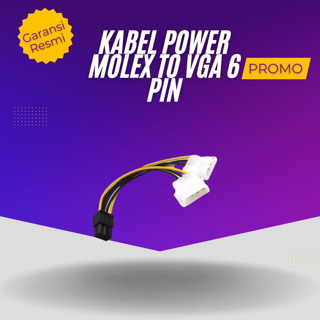 Molex TO VGA POWER CABLE 6 PIN | Shopee Thailand