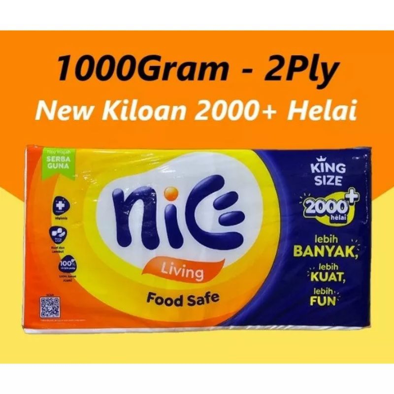 Nice JUMBO ทิชชู่ 1000 กรัม ขนาดคิงไซซ์ 1 กก. | Shopee Thailand