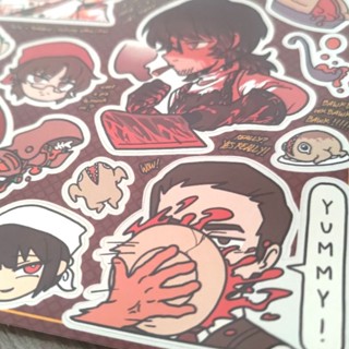 Limbus Company Hells Bongy Themed Sticker Sheet Vinyl Fanart by Tofuaru ...