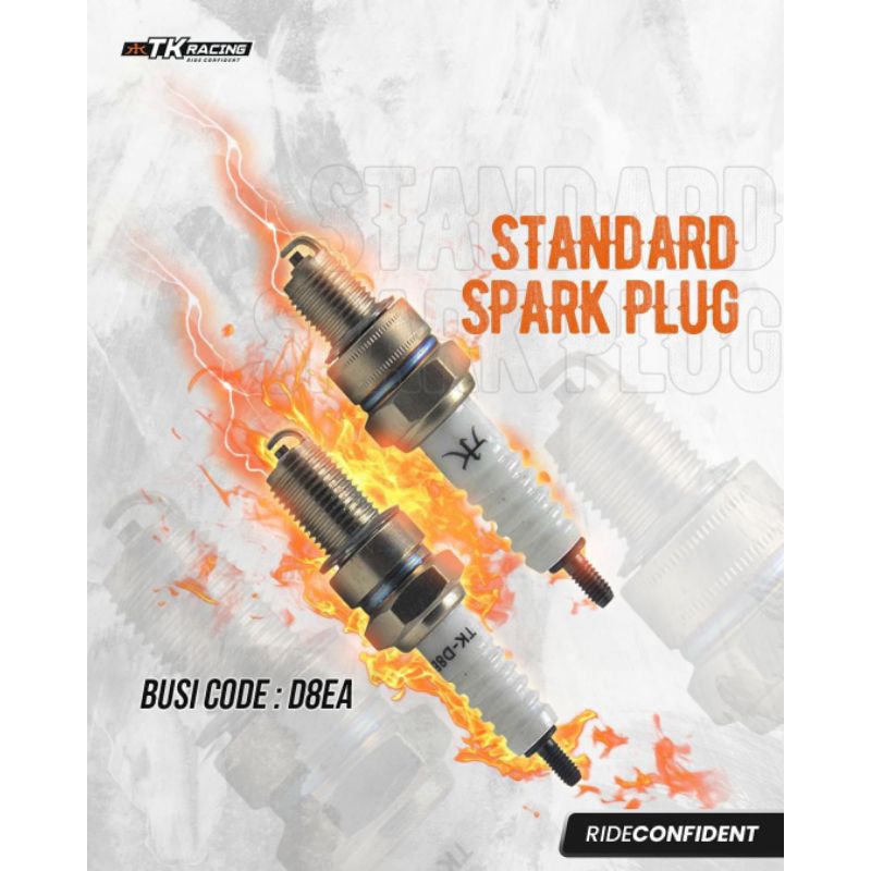 หัวเทียน TK RACING D8EA GL PRO TIGER MEGA PRO PRIMUS SCORPIO THUNDER ...