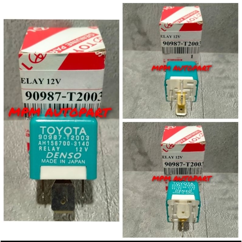 รีเลย์แสงสีฟ้า innova yaris avanza xenia fortuner ht130 kk5 KK 5 12volt 12v 90987-T2003 | Shopee ...